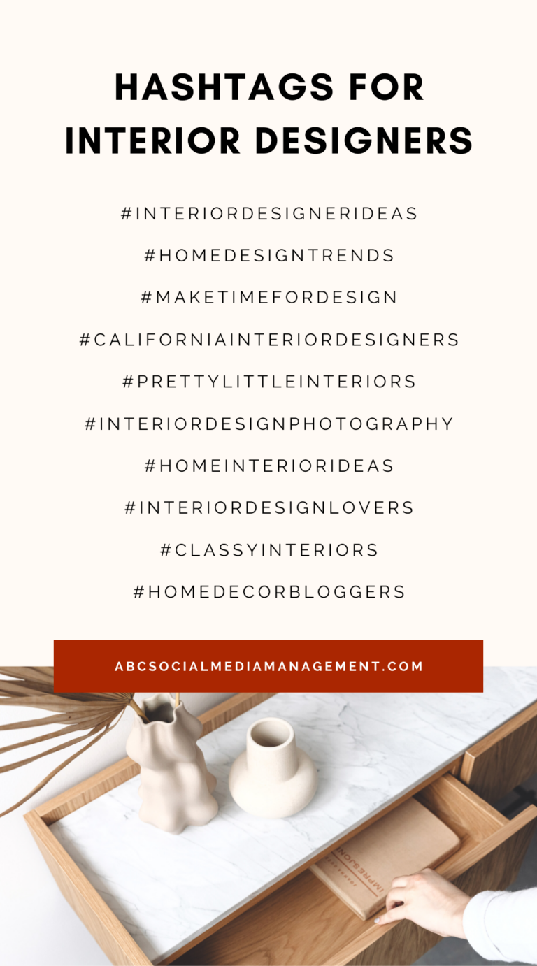 Hashtag Tips for Interior Designers